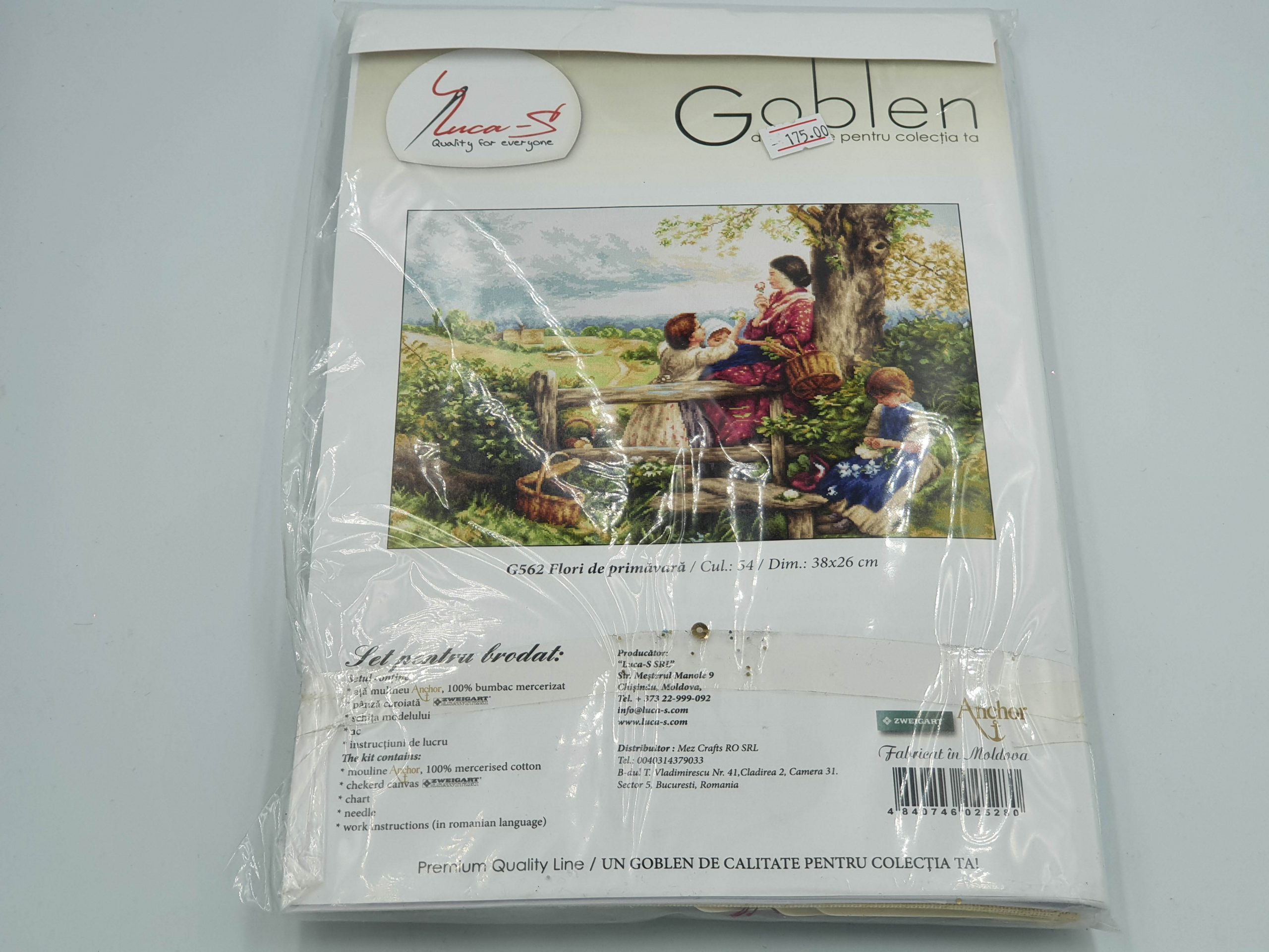 Set Goblen “Flori de primavara” 38 x 26cm, ata mouline Anchor⚓ inclusa ...